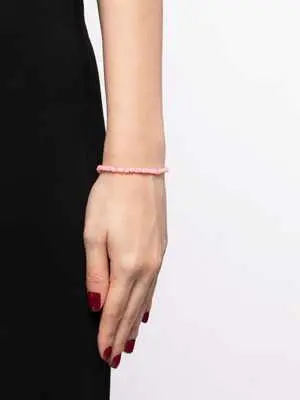Jia Jia 14kt Yellow Gold Opal Beaded Bracelet - Pink