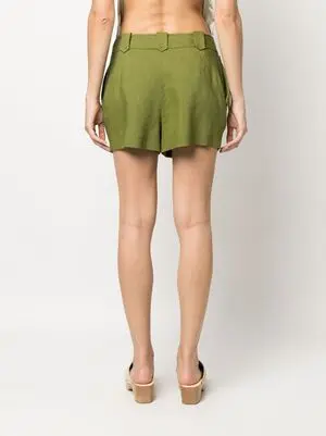 Alberta Ferretti Stone-detailing Low-rise Mini Shorts