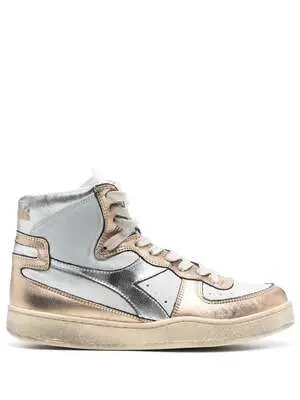 DIADORA Mi Basket Metallic-effect Sneakers