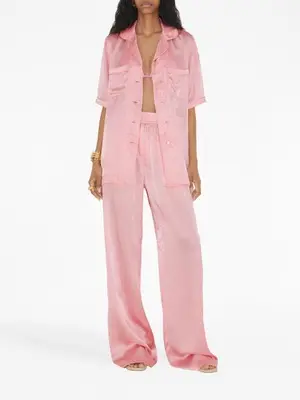 Burberry Ekd Jacquard Silk Pyjama Shirt
