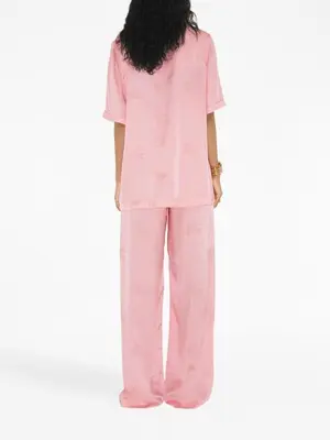 Burberry Ekd Jacquard Trousers - Pink