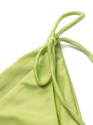 Jade Swim Metallic-sheen Side-tie Bikini Bottoms