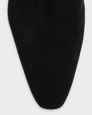 Manolo Blahnik Tolarc Ankle Booties - Black