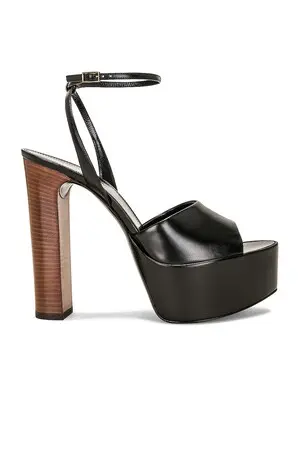Saint Laurent Jodie Platform Sandal - Nero