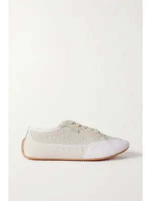 THE ROW Bonnie Leather-trimmed Sneakers