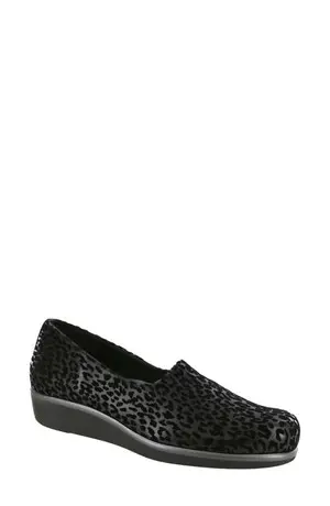 SAS Bliss Slip-on Loafer - Black Leopard
