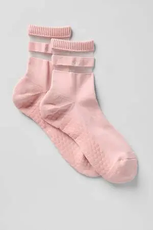 Alo Yoga Pulse Grip Socks Pink Quartz