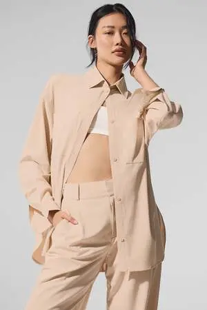 Alo Yoga Dreamscape Button Down Long Sleeve Jacket