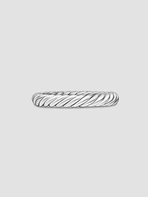 David Yurman Petite Pavé Stack Ring With Diamonds