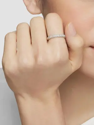 David Yurman Petite Pavé Stack Ring With Diamonds