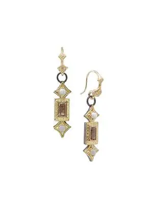 Armenta Women's Classic Crivelli 18K Gold, Sterling Silver, Opal & Morganite Drop Earrings - Gold Gold