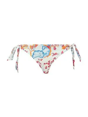 Vilebrequin Women's Peaceful Trees String Bikini Bottom - Blanc  - Blanc