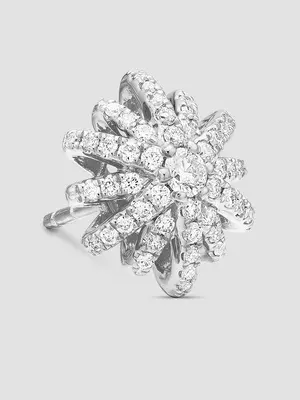 David Yurman Starburst Stud Earrings In 18k With Diamonds, 11.7mm - Diamond