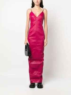 Rick Owens Fitted Long Dress With Rear Slit