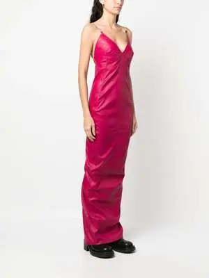 Rick Owens Fitted Long Dress With Rear Slit