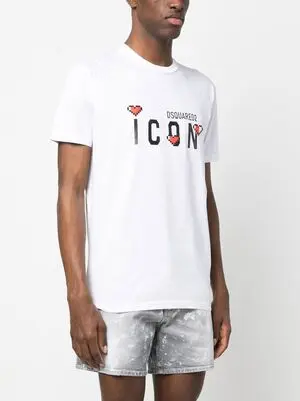 Dsquared2 Icon Logo-print T-shirt - White
