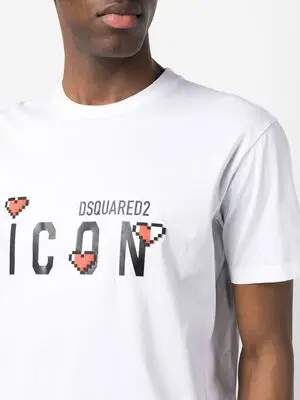 Dsquared2 Icon Logo-print T-shirt - White