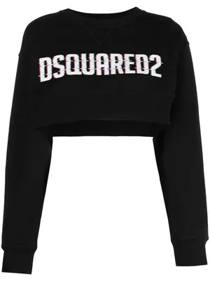 Dsquared2 Logo-print Cropped Sweatshirt