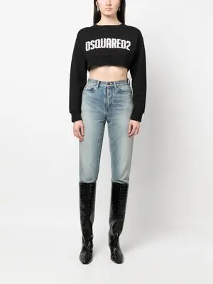 Dsquared2 Logo-print Cropped Sweatshirt