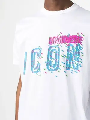 Dsquared2 Icon-print Cotton T-shirt - White