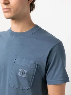 Stone Island Copass-patch Cotton T-shirt
