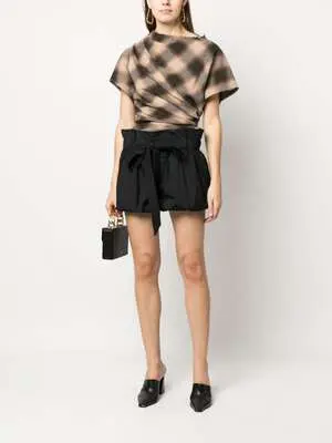 Philosophy Di Lorenzo Serafini Puffball Hem Mini Shorts