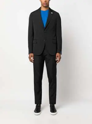 LARDINI Single-breasted Suit - Black