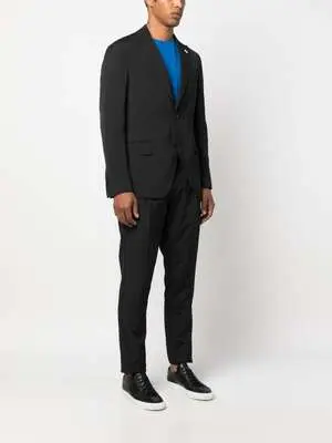 LARDINI Single-breasted Suit - Black