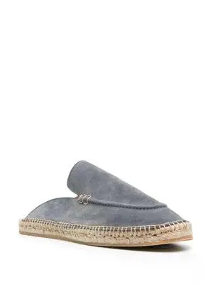 SCAROSSO Suede Espadrilles - Grey