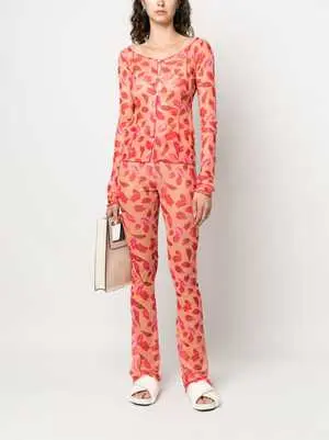 MARCO RAMBALDI Mouth-print Trousers