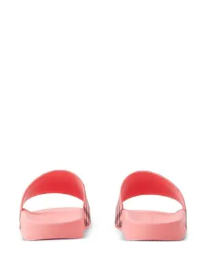 Burberry Check-print Flat Slides