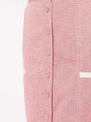 ALCACUZ Buttoned High-waisted Skirt