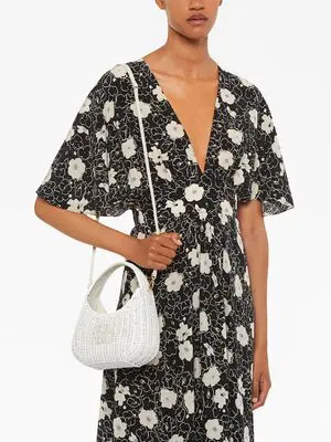 Miu Miu Mini Wander Wicker Shoulder Bag