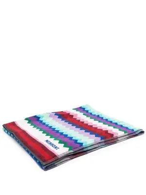 Missoni Zig-zag Print Cotton Towel - Blue
