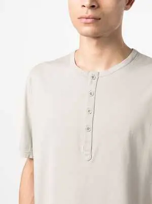 TEN C Cotton Henley T-shirt