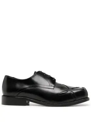 STEFAN COOKE Embroidered Leather Derby Shoes