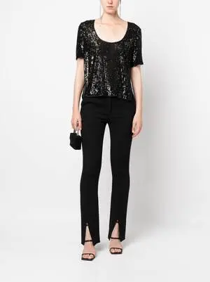 TOM FORD Sequin Embellished Short-sleeve Top