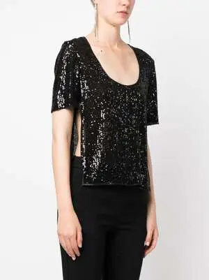 TOM FORD Sequin Embellished Short-sleeve Top