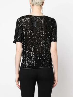 TOM FORD Sequin Embellished Short-sleeve Top