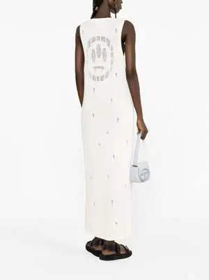 BARROW Distressed Knitted Maxi Dress - Neutrals