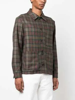 A.p.c. Checked Shirt Jacket