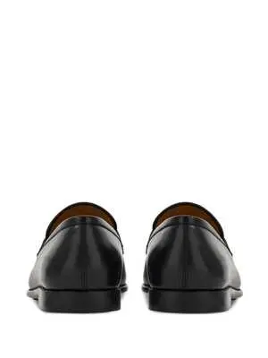 FERRAGAMO Gancini Horsebit Leather Loafers - Brown