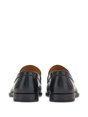 FERRAGAMO Logo-embossed Leather Loafers