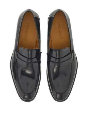 FERRAGAMO Pointed-toe Leather Loafers