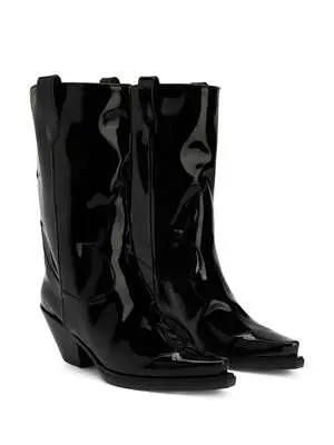 GIUSEPPE ZANOTTI Thyra 55mm Cowboy Boots - Black