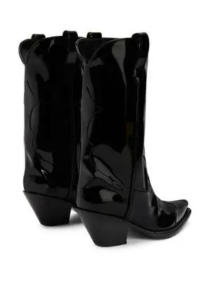 GIUSEPPE ZANOTTI Thyra 55mm Cowboy Boots - Black