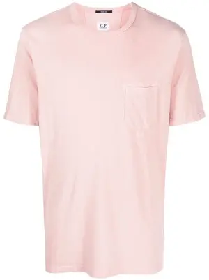 C.P. COMPANY Logo-print Cotton T-shirt - Pink
