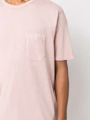 C.P. COMPANY Logo-print Cotton T-shirt - Pink