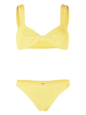 Hunza G Juno Twisted-top Crinkled Bikini