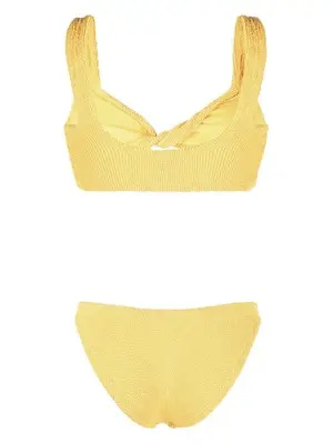Hunza G Juno Twisted-top Crinkled Bikini